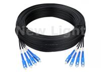 China 100M Length G657A 4 Core SC Fiber Optic Cable Singlemode Duplex for High-Speed Data Transmission for sale