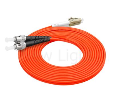 China multi van het de optische vezelflard van de wijze st-LC schakelaar koord 3.0mm de duplex oranje kabel van pvc Te koop