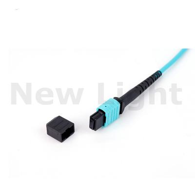 China MPO - MPO male / female fan out MPO MTP cable single mode optical fiber patch cord for sale