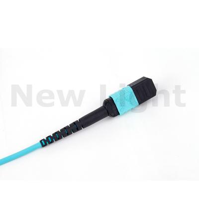 China MPO - MPO male / female fan out MPO MTP cable single mode optical fiber patch cord for sale