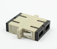 China Plastic SC Fiber Optic Adapter Multimode with Low Insertion Loss ≤0.20dB for Optical Fiber Patch Cable for sale
