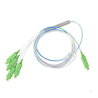 China Single Mode Fiber PLC Splitter 1 X 2 / 4 / 16 SC / APC Coupler  0.9 Um for sale