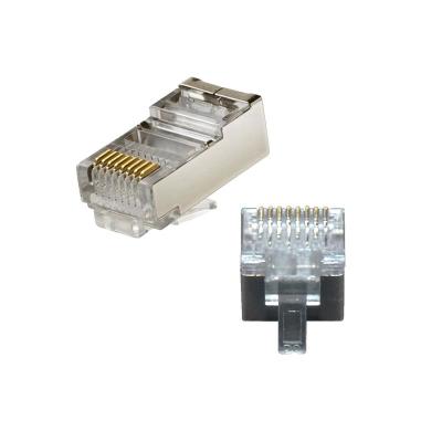 China Enchufes RJ45 blindados de grado profesional CAT7 + núcleos de ferrita - 10Gbps listos en venta