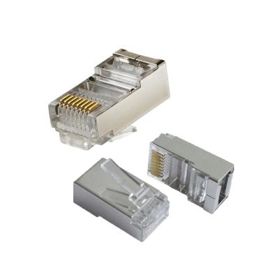China Enchufes RJ45 blindados de grado profesional CAT7 + núcleos de ferrita - 10Gbps listos en venta