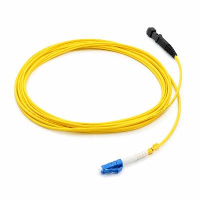 China SC LC FC ST Simplex Single Mode Fiber Optic Pigtail with 12-Color Coded Set and 0.9mm Bare Fiber for sale