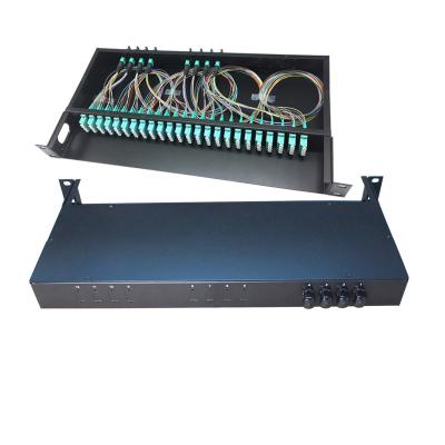 China FTTH 12 / 48 / 96 Core Fiber Optic Cable Termination Patch Panel Compact Structure for sale