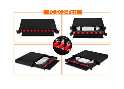China 19 Inch 12 Core Single Mode Optical Cable ODF ST / LC Rack Mounted for sale