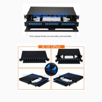 China Rack Mount Multimode Fiber Optic Patch Panel for sale