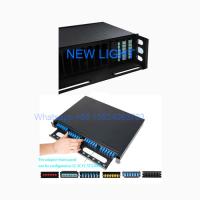 China Standard Size 24 Fiber Optic Patch Panel with Slide-Out Drawer Enclosure for Data Centers for sale