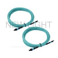 China OM4 Multimode 12 Core MPO MTP Cable with LSZH Material for High-Density Connections for sale