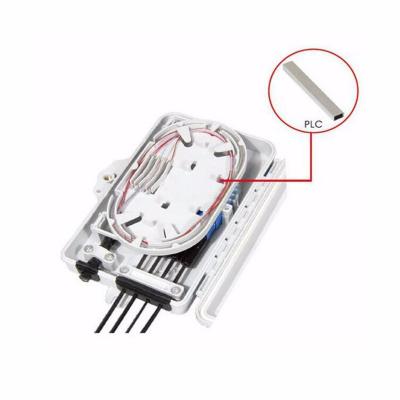 China ABS Fiber Wall Socket / Wall Mount 1*4 Sc Lc PLC Splitter Fibre Termination Box for sale