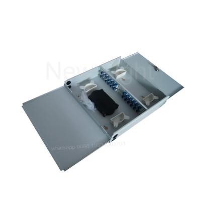 China 12 24 48 96 Core Fiber Network Equipment Fiber Optic 48 Port Distribution Box for sale