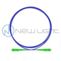China Simplex SC APC Armored Fiber Optic Patch Cord with Customized Length and Anti-Rat Bite Protection for sale