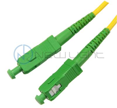 China Baixo cabo de remendo de fibra ótica verde do SC LC da perda de inserção for sale