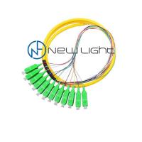 China 2m LC UPC Simplex OS2 Yellow Fiber Optic Pigtail with 0.9mm Diameter Low Insertion Loss and High Return Loss for sale