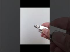 SC Bare Optical Fiber Adapter UPC Single Mode Type Metal Material Square Adaptor