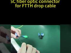 FTTH SCの繊維光学の現地でインストール可能な速いコネクターの単一モードのプラスチック