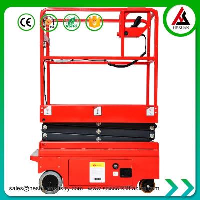 Cina Le piccole forbici idrauliche elettriche leggere sollevano 300kg 3.9M Self Propelled in vendita