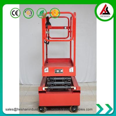 Cina Le piccole forbici idrauliche elettriche leggere sollevano 300kg 3.9M Self Propelled in vendita