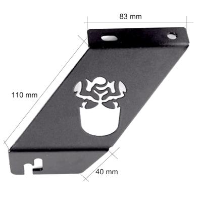 China FARPREEY Skull-shaped 20-inch LED Light Bar Hood Mounting Bracket, Suitable for Jeep Wrangler JK 07-17 for sale