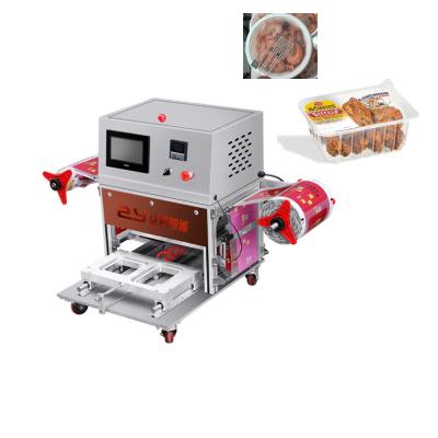 China 200 Grad Tischplatten-automatische Tray Sealing Machine For Food-Lieferanten- zu verkaufen