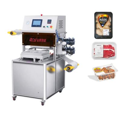 China ³ di plastica /h della macchina 40m di sigillamento di Tray Sealing Machine Food Plate dell'alimento 2100W for sale