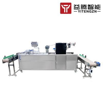 Cina Sigillatore di plastica continuo di Tray Sealing Machine Tray Heat dell'alimento 3.5KW per il supermercato in vendita