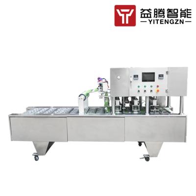 Cina Sigillatore di plastica continuo di Tray Sealing Machine Tray Heat dell'alimento 3.5KW per il supermercato in vendita