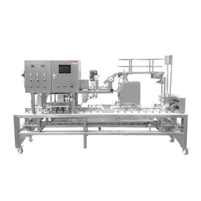 Cina Sigillatore di plastica continuo di Tray Sealing Machine Tray Heat dell'alimento 3.5KW per il supermercato in vendita