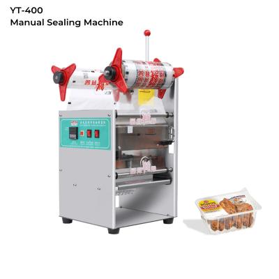 Chine SUS304 nourriture en plastique Tray Sealing Machine Tabletop Manual à vendre