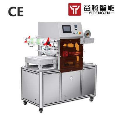 China 2400W Vacuum Pneumatic Lunch Tray Sealing Machine Semi Automatic for sale