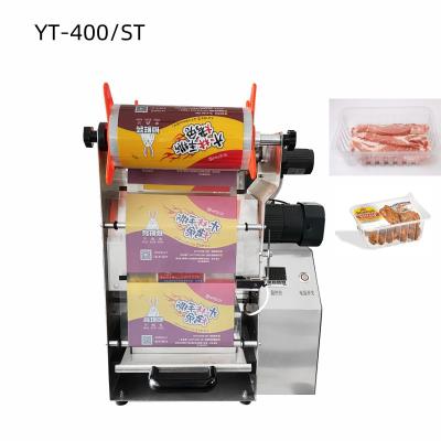 China 800W Food Tray Sealer Machine Table Top Tray Sealer Semi automatic Type Nitrogen Filling for sale