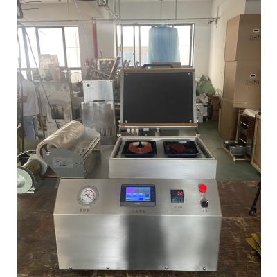 Cina impacchettatrice della pelle di 220V Benchtop Tray Sealer Semi Auto Vacuum per alimento in vendita