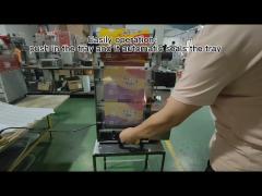 тип завалка уплотнителя подноса столешницы машины уплотнителя подноса еды 800W Semi автоматический азота