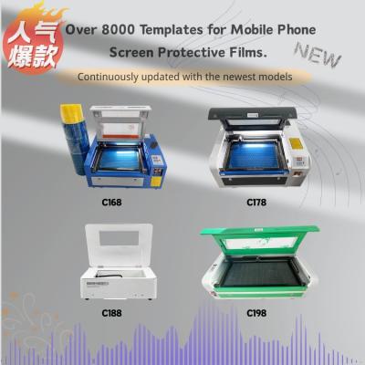China Automatic Multi-size Laser Engraver Cutter Machine with 50 W/60 W/100 W/40 W Laser Power and ±0.1mm Cutting Accuracy for Screen Protectors for sale