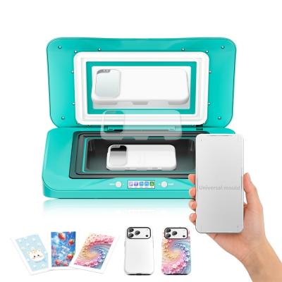 China Universal Mold Compatible Design Custom Pattern Service 3D Curved Surface Transfer for Cell Phone Case 3D Film Transfer Machine for sale
