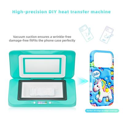 China Universal Mold Supported 3D Vacuum Film Transfer Bulk Order Support for Curved Phone Case 3D Heat Transfer Printing Machine for sale