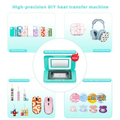 China Universal Mold Technology 3D Curved Surface Transfer Easy Operation Design for Mobile Phone Case 3D Vacuum Printing Machine for sale