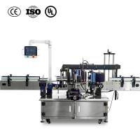 China Servo Control Double Side Labelling Machine 120 Workpieces Per Minute Dual Station Auto Labeler for sale