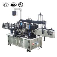 China Servo Control Double Side Labelling Machine 120 Workpieces Per Minute Dual Station Auto Labeler for sale