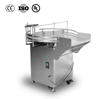 China Stainless Steel Bottle Turntables Modular Unscrambler Turntable With 300 Bottles Per Minute Capacity for sale