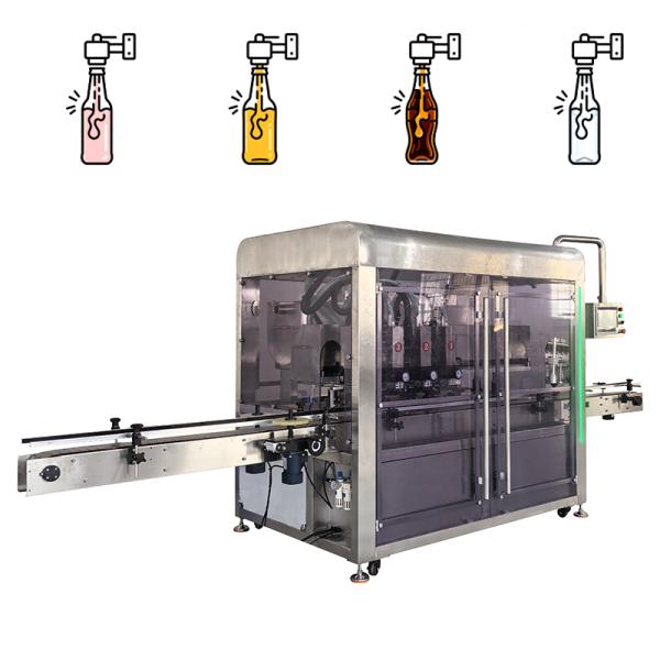 Quality Food Grade Automatic Juice Filling Machine Hygienic Fruit Juice Bottling Machine With 304 / 316l Stainless Steel for sale