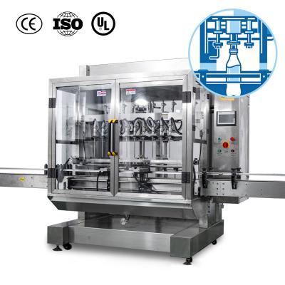 China Customized Gravity Filling Machine Multi Nozzle Gravity Bottle Filler With One Click Changeover for sale