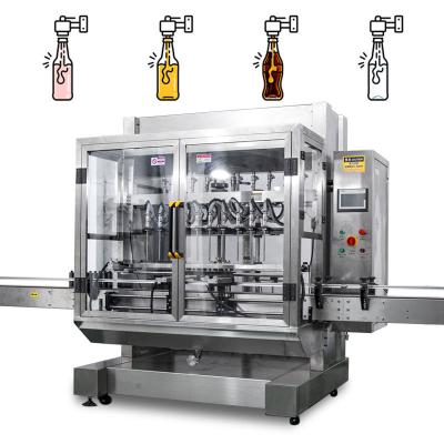 China Time Control Gravity Filler 50ml - 1000ml Automatic Volumetric Liquid Filling Machine for sale