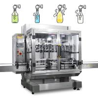 China Compact Gravity Filling Machine 50-1000ml 40-60 BPM High Precision Liquid Bottle Filler for sale