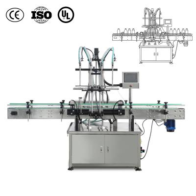 China Stainless Steel Magnetic Pump Filling Machine PLC Control Beverage Filling Machines Leak Proof for sale