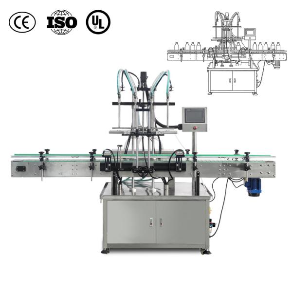 Quality Stainless Steel Magnetic Pump Filling Machine PLC Control Beverage Filling Machines Leak Proof for sale