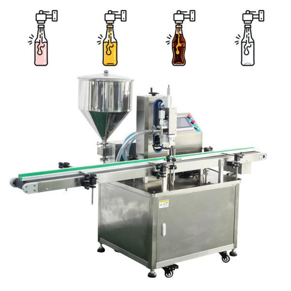 Quality Customized Single Head Bottle Filler 10ml - 200ml Automatic Liquid Filler for sale