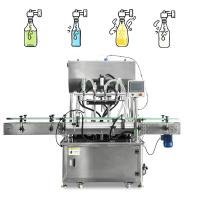 Quality 4 Nozzle Gear Pump Filling Machine 220V Industrial Liquid Filler Food Grade for sale