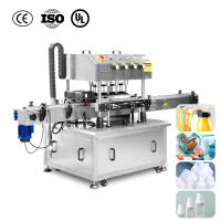 China In Line Automatic Spindle Capping Machine 1.5KW 60-150 BPM Bottle Capper 220V 380V for sale